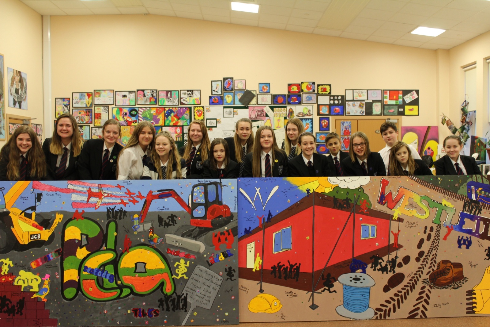 The Priory City of Lincoln Academy - Art Project with local building ...